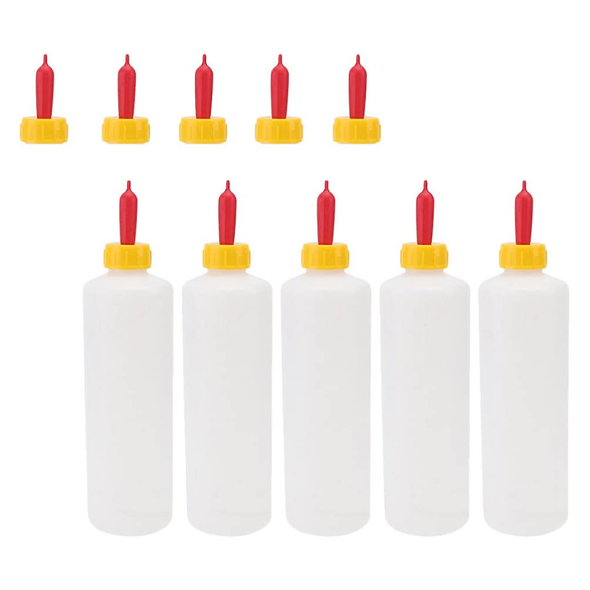 10Sets Goat Feeder Goat Bottles for Feeding Baby Goats 400ML Feeding Bottles Lamb Bottles Plastic Bottles Milk Feeder Bottles for Farm