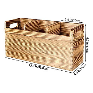 RedCall Utensil Holder,Wood Cooking Utensil Organizer,Large Farmhouse Utensil Holder for Counter top,Rustic Spoon Spatula Holder Kitchen Tools Storage Caddy Decor