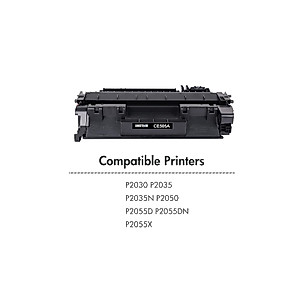 05A CE505A 2 Pack Toner Cartridge CE505D Compatible Replacement for HP CE505A Toner Cartridge for P2035 P2035N P2055DN 2055DN 2035N P2030 P2050 P2055D P2055X Printer Black