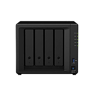 Synology DiskStation DS418 4-Bay NAS Enclosure, Quad-Core 1.4GHz, 2GB, No HDD