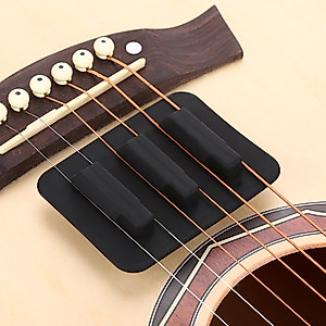 Alomejor Guitar Silicon Flexible Feedback Control Mute Sordine Guitar Training Tool Silence Pad