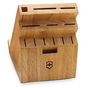 Victorinox Swiss Army Swivel Universal Knife Block, Natural Wood