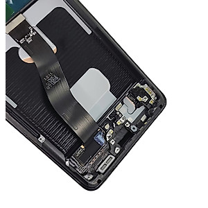 100% Original Screen Replacement for Samsung Galaxy S21 Ultra 5G G998A G998T G998U G998V 6.8"+Frame Touch Screen Assembly Display, Display Digitizer Assembly (Black)