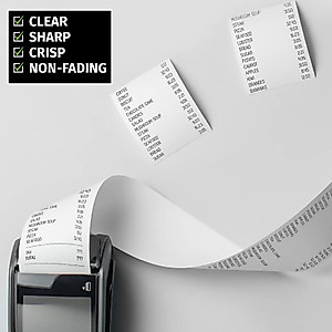 FungLam Thermal Receipt Paper Rolls 3-1/8" x 119' Thermal Paper Cash Register POS Receipt Paper (10 Rolls)