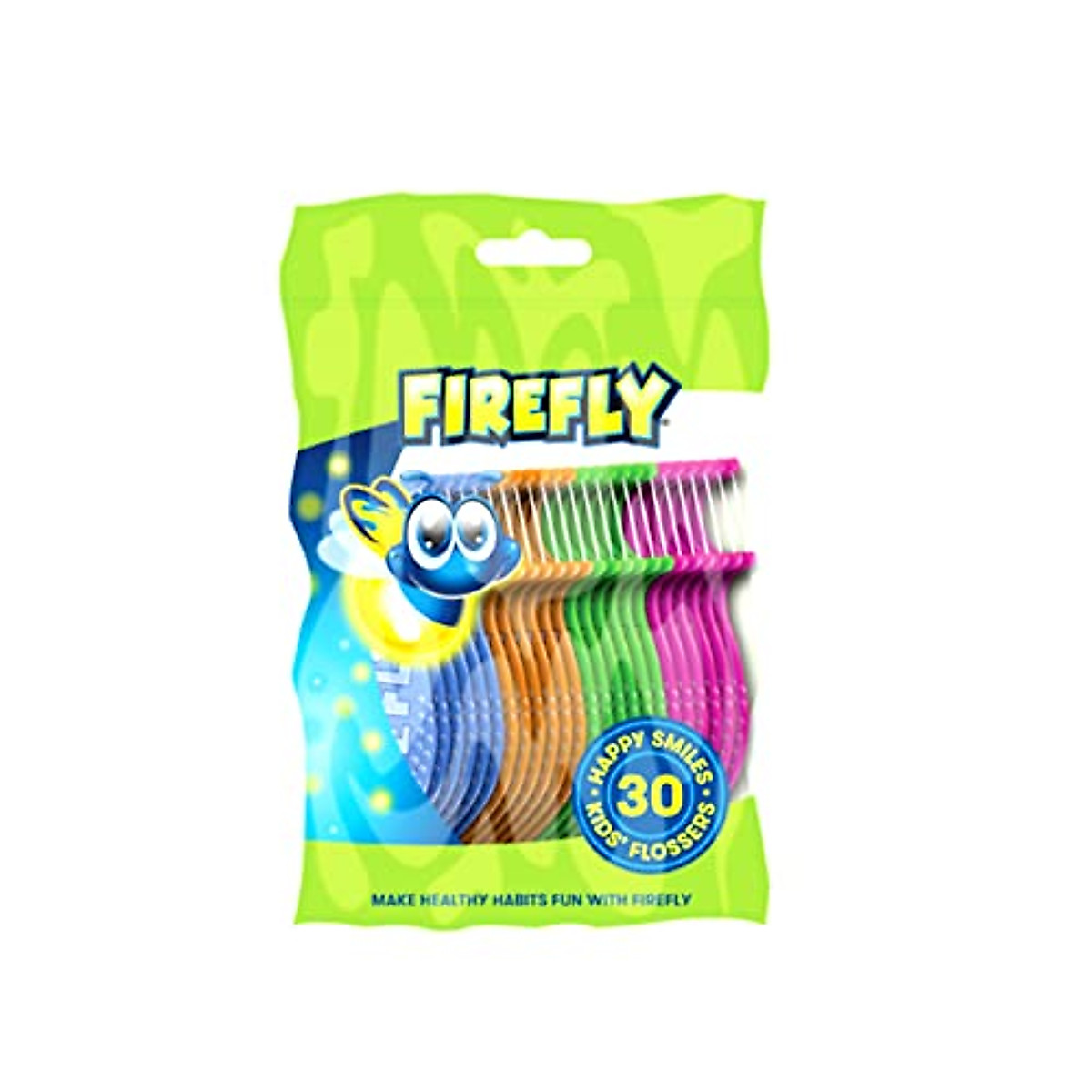 [ 180 Count ] FireFly Kids Flossers (4-12 years old)