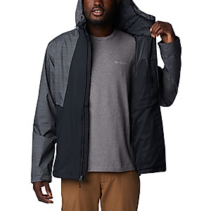 Columbia Men's Inner Limits II Jacket, Black/Graphite Heather, Large