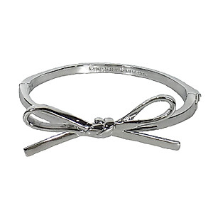 Kate Spade New York Skinny Mini Bow Bangle Bracelet Silver