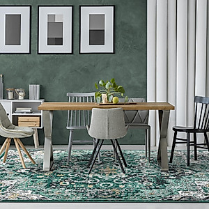 LUXE WEAVERS Moroccan Medallion Green 8x10 Area Rug