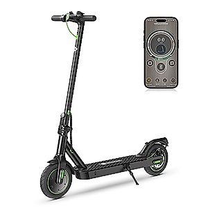 isinwheel S9 Pro Electric Scooter 18 Miles Long Range and 15-18 MPH Portable Folding Commuting E-Scooter for Adults, Dual Brakes & App Support