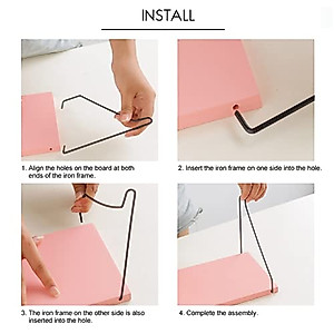 ZoTuoART Nordic Wooden Wall Shelf Storage Racks Shelves Drawers Partition Living Room Simplified Stacks Wall Hanging Pure Wood Floating Shelves Pink 16inch(40cm)-M