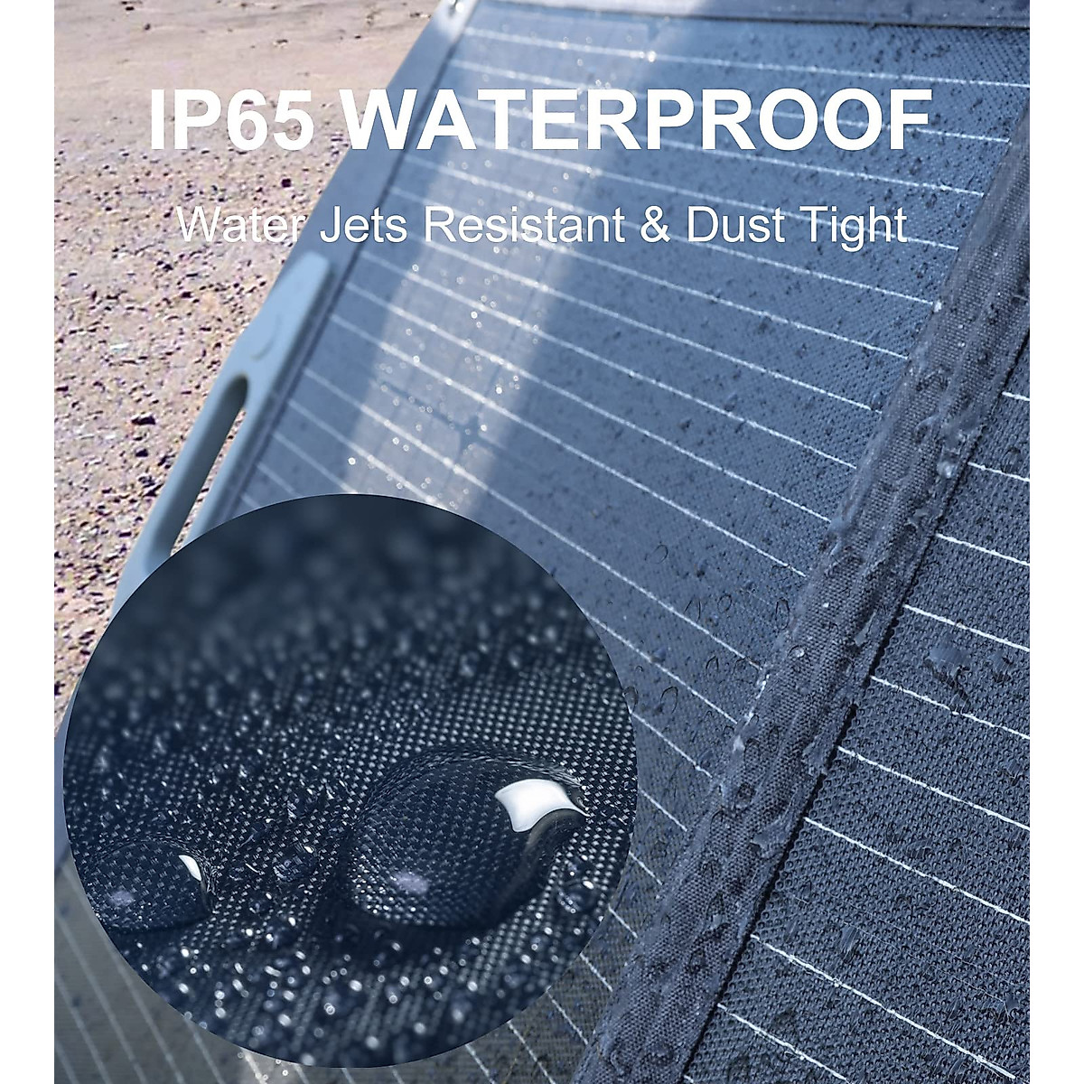 MARXON Solar Panel XP200, 200 Watt Portable Solar Panel, High-Efficiency Solar Panel, Foldable Solar Panel with Adjustable Kickstand, Waterproof and Dustproof Design Perfect for Camping, RV Trip