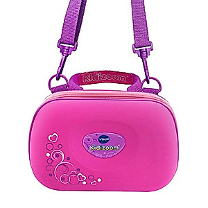 VTech Kidizoom Duo 5.0 Deluxe Digital Selfie Camera with MP3 Player and Headphones, Pink & Kidizoom Carrying Case Amazon Exclusive, Pink