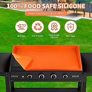 Snuggery Silicone Griddle Mat 36” for Blackstone,Upgraded Full-edge Heavy Duty Food Grade Non-Stick Griddle Cover,Grill Buddy Mat Protect Your Griddle from Dirt & Rust (36 Inch)