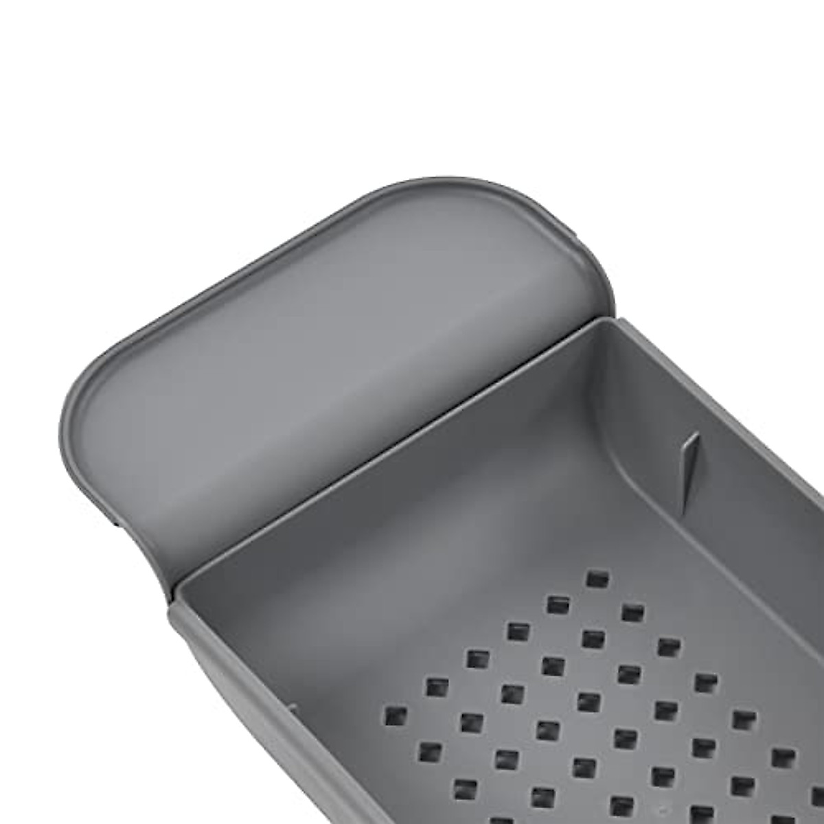 Expandable Bathtub Caddy Tray Bath Shelf Bathtub Tray Multifunction Bathtub Rack Nonslip for Candle Towel Book Wine Phone (Grey)