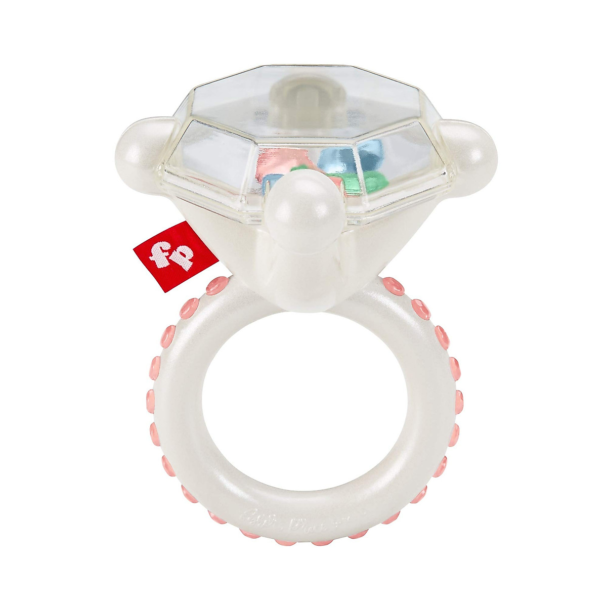 Fisher-Price Rock ‘n Rattle Teether Ring, Baby Rattle and Teething Toy