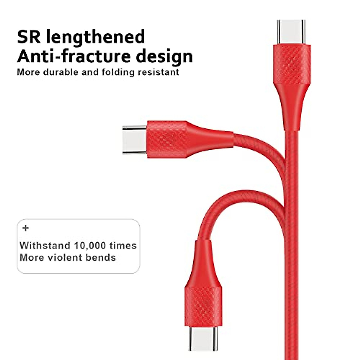 Long USB Type C Charger Cable Fast Charging 6FT, 5Pack Android USB-A to USB-C Fast Phone Charging Cord for Samsung Galaxy S20 S10 S10E S9 S8 Plus Note 10 9 8,Z Flip,LG V50 V40 V30 V20