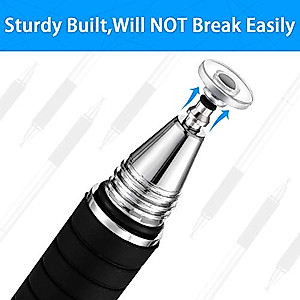 12 Pieces Universal Stylus Replacement Disc Tips Precision Round Shape Replaceable Stylus Pen Disc Tips for Touch Screen Devices