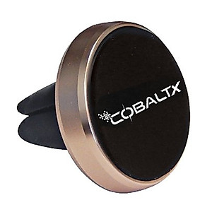 COBALTX Universal Magnetic Air Vent Mount Ultra-Compact Compatible with iPhone X/10/8/7/6 S8/S7/S6 iOS/Android Smartphone Universal Car Mobile Phone Mount Snap Technology Smartphones Mini (Rose Gold)