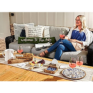 Mud Pie Tassel Fringe Pillow, Square, 20" x 20"