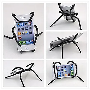 Rienar Multi-Function Portable Spider Flexible Grip Holder for Smartphones and Tablets