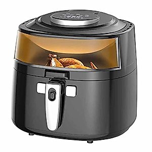 MAISON HUIS 8QT Latest Model Air Fryer with Detachable Propeller Shaft & Viewing Window, LED Digital Touch Screen Adjustable Temperature Control with 7 Presets Functions, 1700W