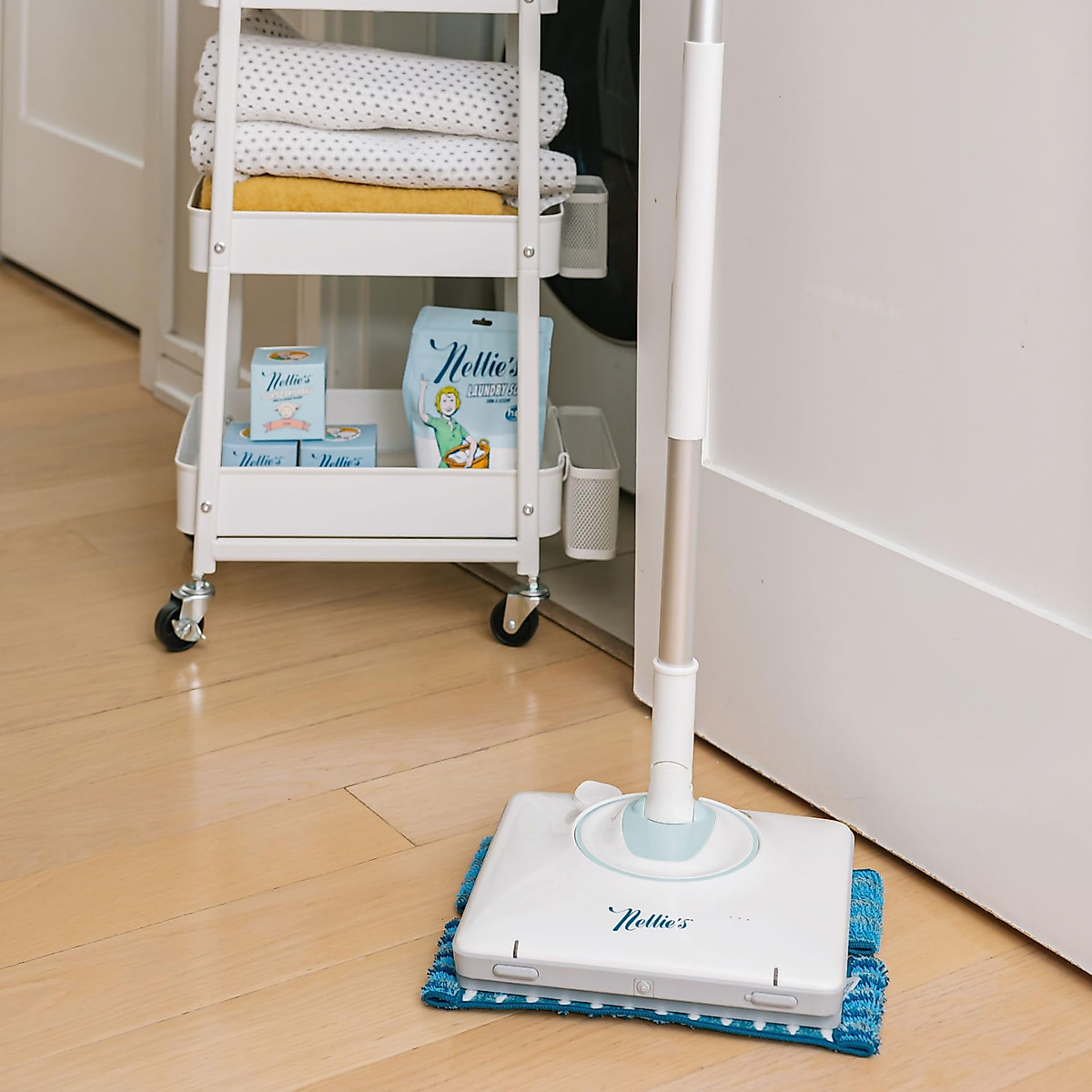 Nellie's Wow Mop- Cordless, Light-Weight and Rechargeable