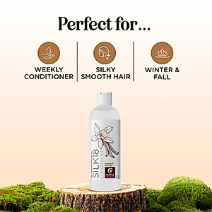 Hair Conditioner for Damaged Dry Hair - Silk Protein Conditioner for Dry Hair Frizz Control & Shine - Hydrating Conditioner for Curly Hair with Argan Oil and Hair Moisturizer for Dry Hair Care