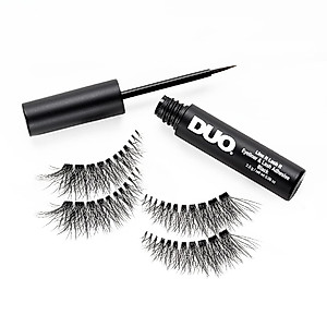 Ardell Lash Contour 371 Outer Volume Dramatic Eye-Elongating Effect with DUO Line It Lash It Adhesive Black, 2 Pairs