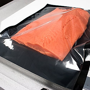 UltraSource Vacuum Pouches, 4 mil, 8" x 10", Black/Clear (Pack of 1000)