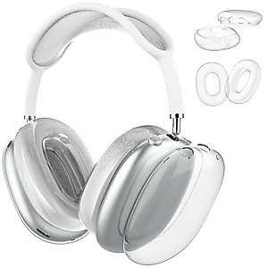 Foweroty Case Cover for AirPods Max Headphones,Ear Pad Case Cover/Ear Cups Cover, Soft Skin Anti-Scratch, Accessories Ultra Protective Cover for Apple AirPod Max,Clear…