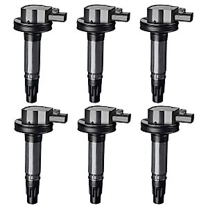 AUTOSAVER88 Ignition Coil Pack Set of 6 Compatible with Ford Edge Flex F150 Explorer Fusion Mustang Taurus - Lincoln MKS MKT MKK MKZ - Mazda 6 CX-9 Mercury Sable V6 3.7L 3.5L (Do not fit turbo)