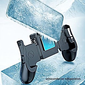 ASHATA Mobile Game Controller,Portable Wireless Game Controller with Mobile Phone Holder,Semiconductor Mobile Phone Cooler Radiator for 4.7‑7.2 inch Mobile Phones