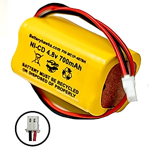 (5 Pack) CXL6VBXT Battery 4.8v 700mAh Ni-CD Exit Sign Emergency Light mcPhilben Ni-CAD 4.8vDC .700AH