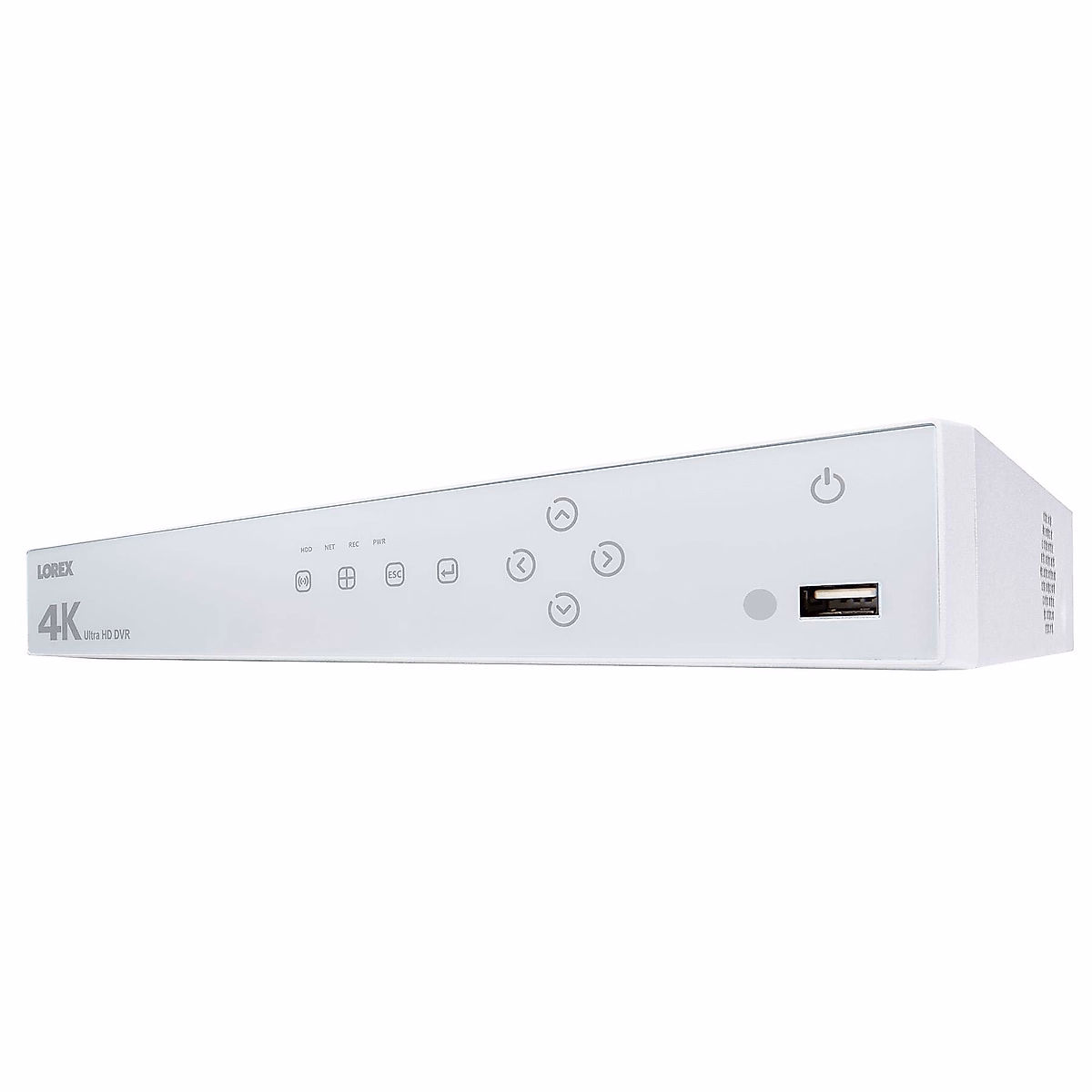 Lorex LHV51082TW 4K Ultra High Definition 8 Channel, 2TB Hard Drive Digital Video Surveillance Recorder (DVR), White,(M.Refurbished)