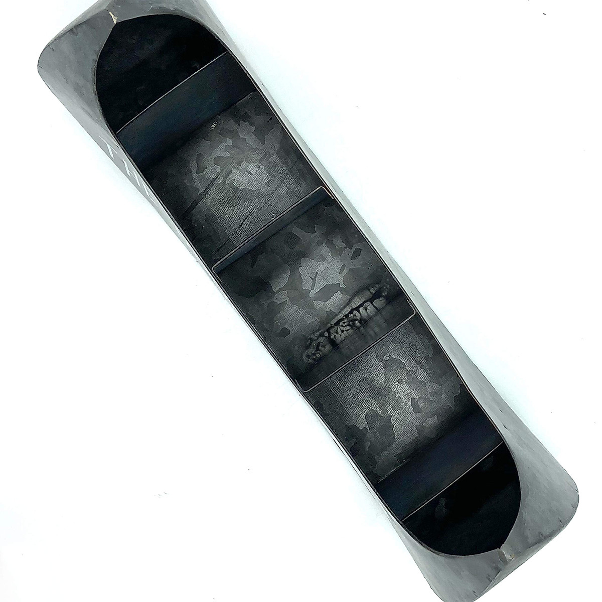 Boston Warehouse 55169 Canoe Shaped Galvanized Metal Flatware Caddy, 14 Inch, The Good Life