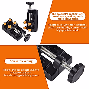 Olaismln Mini Bench Clamp | Jewelry Vise | Mini Vise for Jewelry and Walnut Carving | Ideal for DIY Projects and Multifunctional Use