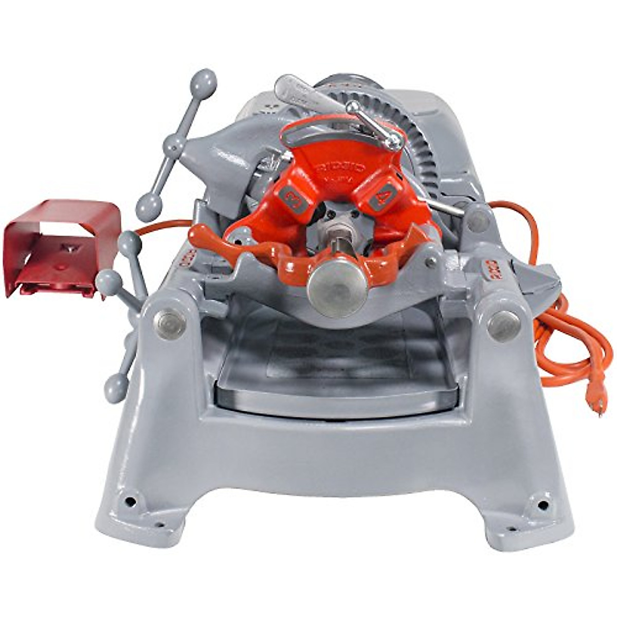 RIDGID® 535 V1 Pipe Threading Machine with 811 Die Head Extra Head Alloy Steel Dies and Reamer (Renewed)