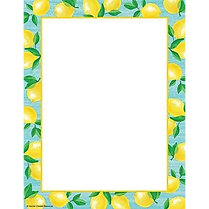 Teacher Created Resources Lemon Zest Computer Paper, 8.5" x 11", 50 Sheets