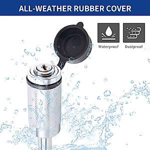 Keyed Alike Trailer Receiver Lock& Coupler Lock Kit, 1/2" and 5/8" Dia Dual Bent Pin Hitch Lock, 1/4” Dia 3/4” Inch Span Coupler Lock,Universal Tow Ball Lock Fits 1-7/8",2' 2-5/16" Coupler Yellow