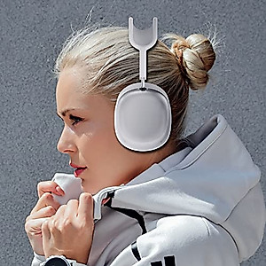 Fottos Case Cover Protective for AirPods Max Headphones, Compatible with Apple AirPods Max, Protective Silicone Sleeve Case for Air Pods Max Headphone（Transparent）