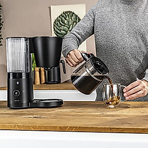 ZWILLING Enfinigy Glass Drip Coffee Maker 12 Cup, Awarded the SCA Golden Cup Standard, Black