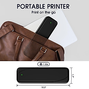 LabelCreate M833 Portable Printer with 200 Sheets US-Letter Thermal Papers Sheet, Size 8.5"×11”