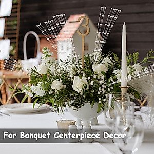 150 Pieces String Pearl Stick Pearl Garland Beads Wreath Wedding Pearl Bridal Bouquet Party Decor Beaded Strand for Wedding Party Table Decor Crafts DIY Accessories (Milky White)