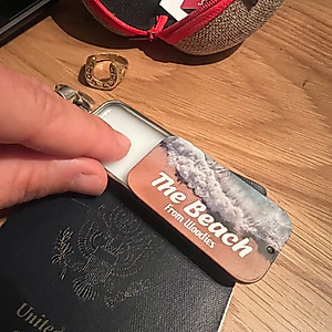 Woodies The Beach Cologne for Men - Blue Aquatic, Sea Salt, Clean Woodsy Musk - Travel-Ready Men's Fragrance, 1.13oz Balm