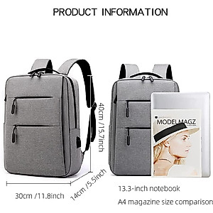 Multipurpose Go Travel Laptop Backpack,Extra Large Anti Theft College School Backpack for Men and Women with USB Charging Port (Black)