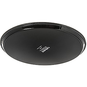Carlisle FoodService Products CFS 1400GL004 GripLite Rubber Lined Non-Slip Round Serving Tray, 14" Diameter, Black (Pack of 12)