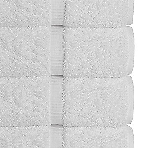 Chakir Turkish Linens | Hotel & Spa Quality 100% Cotton Premium Turkish Towels | Soft & Absorbent (6-Piece Hand Towels, White)