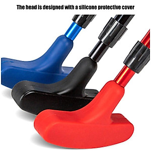 Moanyt Adjustable Putter for Men Right and Left Handed Two-Way Extendable Kid Putter Mini Putter for Adults and Kids, Toddler Retractable Exerciser