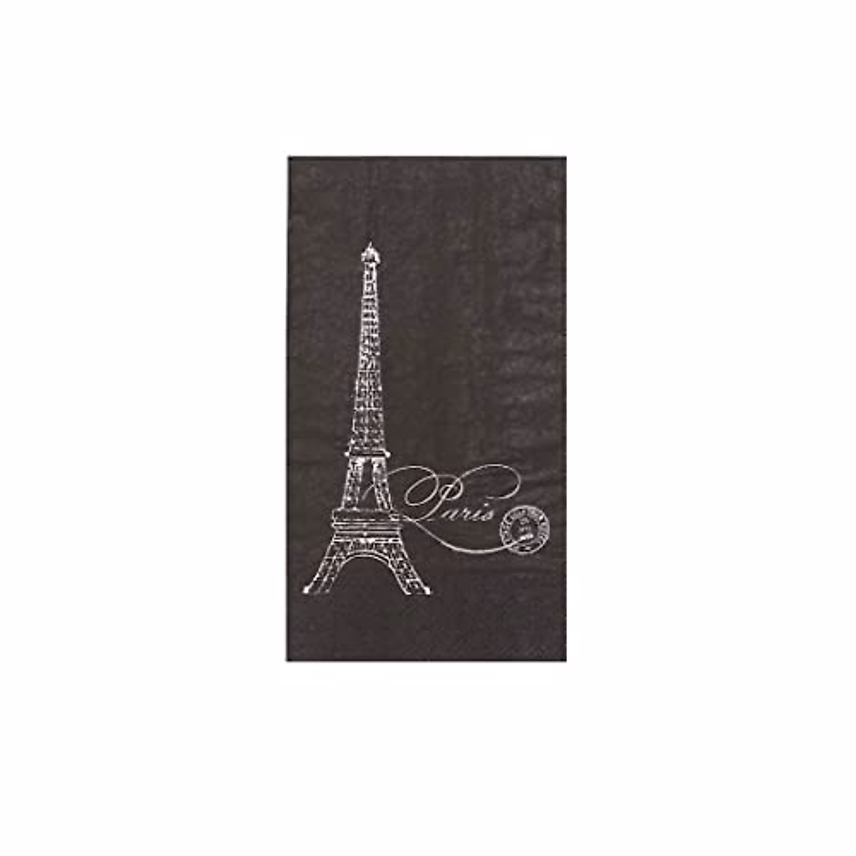 Guest Towels Disposable Paper Hand Towels for Bathroom Paris Decor Black and White Eiffel Tower Pk 32
