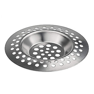 Stainless Steel Drain Hair Catcher, Bathtub Drain Catcher, Kitchen Sink Strainer, Kitchen Drain Catcher, Bathroom Sink Strainer, Shower Drain Catcher, 3 inch Hair Catcher (Pack of 3)